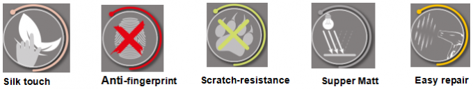 Double Side 4x8Ft PET Laminated MDF Panels Anti Fingerprint