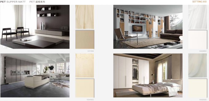 Double Side Gloss Melamine Board , Laminated Mdf Medium Density Fiberboard