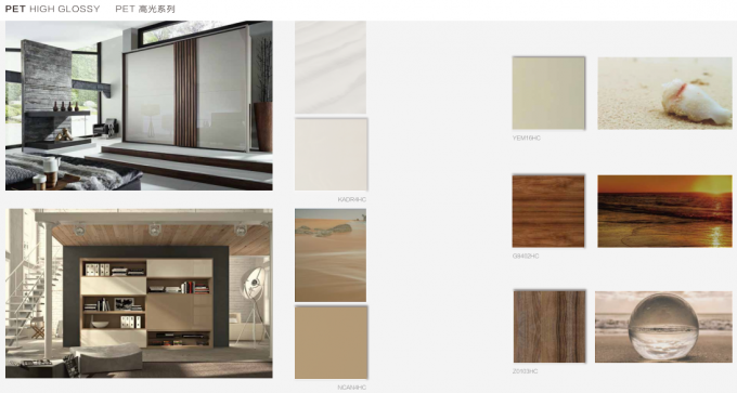 Double Side Gloss Melamine Board , Laminated Mdf Medium Density Fiberboard